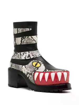 WALTER VAN BEIRENDONCK Viper 70mm Block Heel Boots