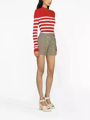 Balmain Vertical-stripe Print Tapered-leg Trousers