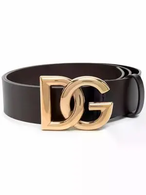 Dolce & Gabbana DG-Logo Belt Brown