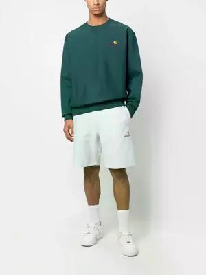 Carhartt Work In Progress Cotton-blend Drawstring Shorts - Grey