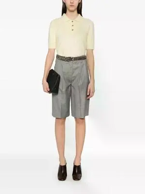 Loulou De Saison Check-pattern Shorts