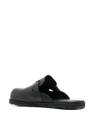 Moschino Leather Buckled Sandals