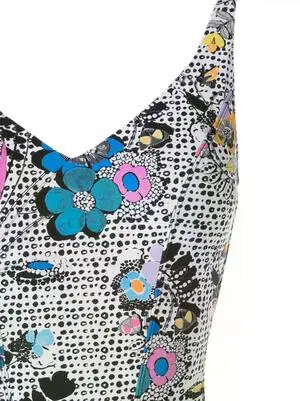 AMIR SLAMA Graphic-print Scoop-back Swimsuit