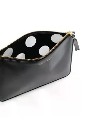Comme Des Garçons Logo-print Leather Wallet - Black