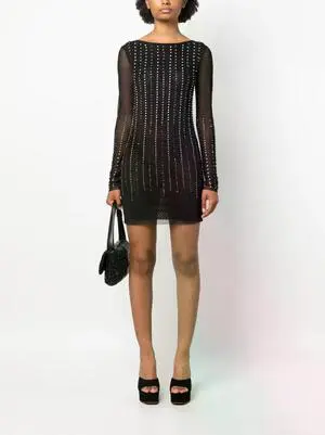 Patrizia Pepe Crystal-embellished Minidress