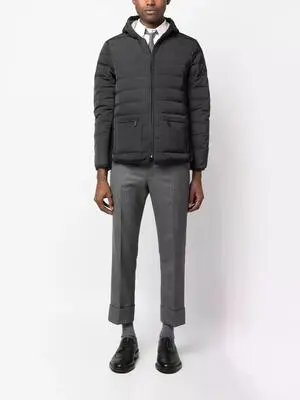 Thom Browne Padded-design Hooded Jacket