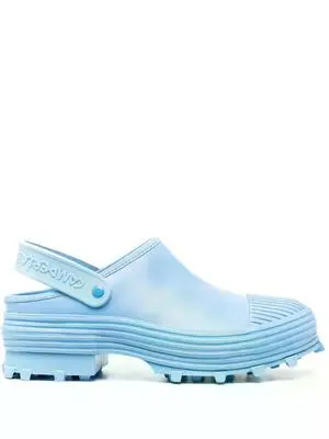 Camper Logo-strap Chunky Mules - Blue