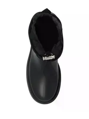 Moncler Lug Sole Slip-on Ankle Boots - Black