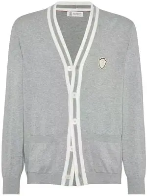 Brunello Cucinelli Cotton Cardigan - Grey