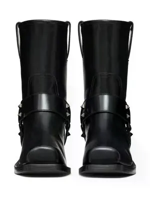 Valentino Garavani 40mm Rockstud Biker Boots