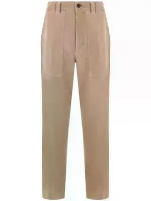 Incotex Garment-dyed Straight-leg Trousers - Neutrals