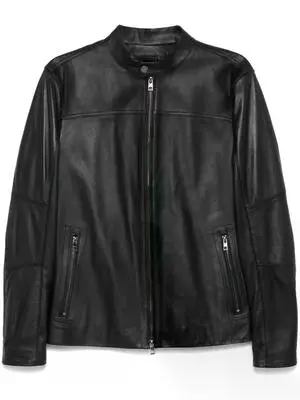 Michael Kors Mock-neck Biker Jacket