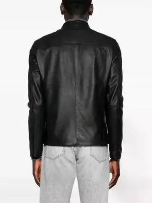 Michael Kors Mock-neck Biker Jacket