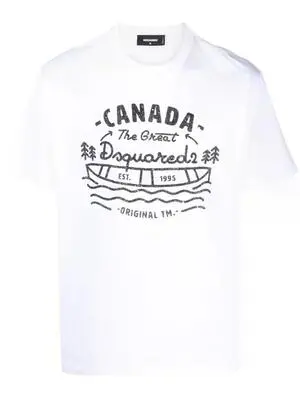 Dsquared2 Logo-print Cotton T-shirt - White