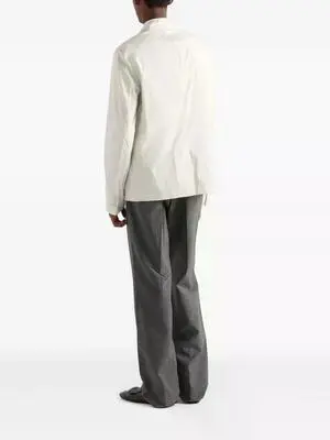 Prada Single-breasted Cotton Jacket - White