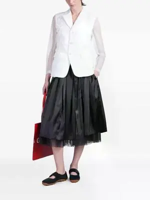 Comme Des Garçons Semi-sheer Panelled Blazer