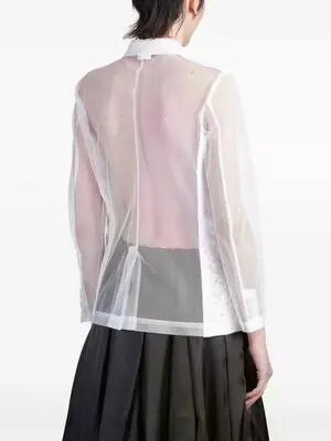 Comme Des Garçons Semi-sheer Panelled Blazer