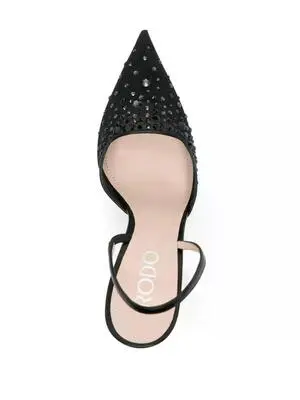 Rodo Crystal-embellished Slingback Pumps