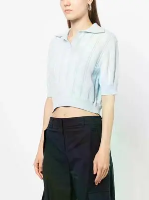 SYSTEM Knitted Cropped Top
