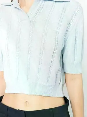 SYSTEM Knitted Cropped Top