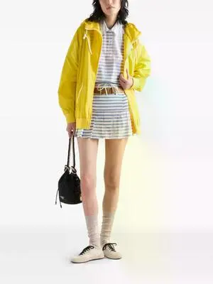Prada Striped Poplin Mini Skirt