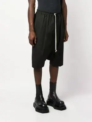 Rick Owens Drawstring Drop-crotch Shorts