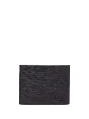 FERRAGAMO Gancini-detail Wallet - Black