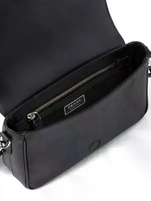 Prada Saffiano Leather Shoulder Bag With Removable Pouch