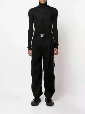 Off-White Helvet Fine-knit Ribbed Jumper