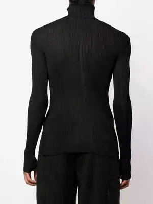 Off-White Helvet Fine-knit Ribbed Jumper