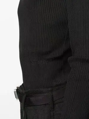 Off-White Helvet Fine-knit Ribbed Jumper