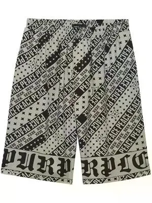 Purple Brand Loose Fit Shorts For Men