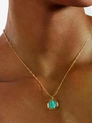 Monica Vinader St Christopher Pendant - Gold