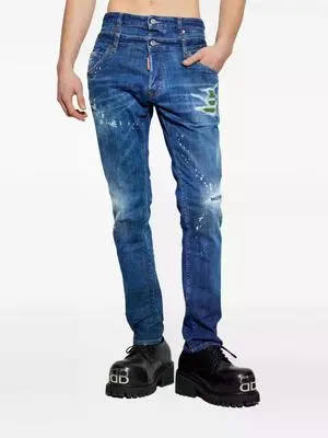 Dsquared2 Logo-tag Jeans - Blue