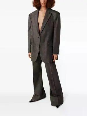 Stella McCartney Wool Tailored Trousers - Grey