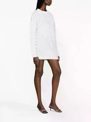 Giuseppe Di Morabito Decorative-stitches Knitted Minidress