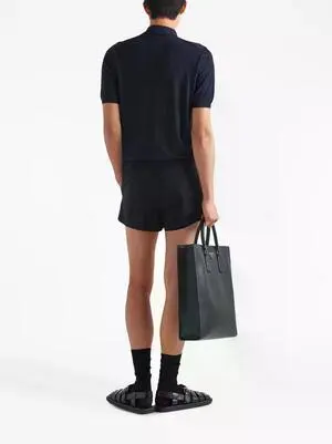 Prada Half-zip Wool Polo Shirt