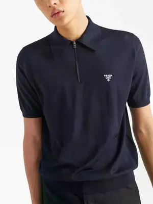 Prada Half-zip Wool Polo Shirt