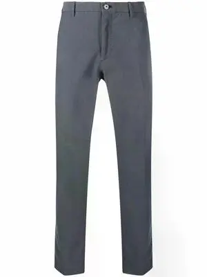 Incotex Straight-leg Cotton Trousers - Blue