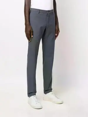 Incotex Straight-leg Cotton Trousers - Blue