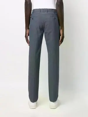 Incotex Straight-leg Cotton Trousers - Blue