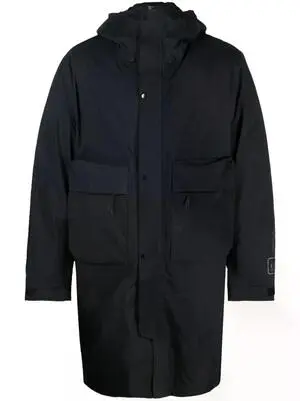 C.P. COMPANY Layered Logo-print Coat