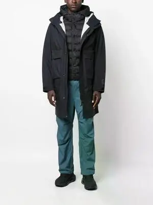 C.P. COMPANY Layered Logo-print Coat