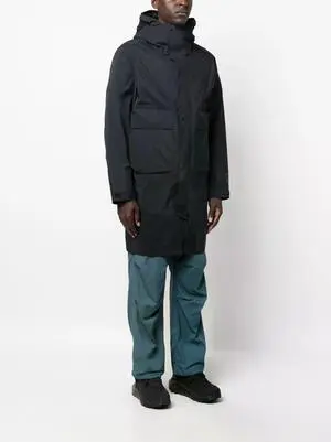 C.P. COMPANY Layered Logo-print Coat