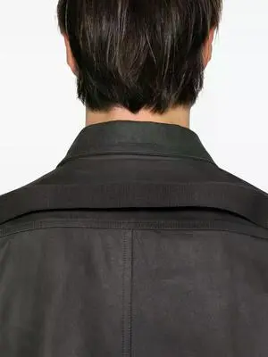 Rick Owens Brad Leather Jacket - Grey