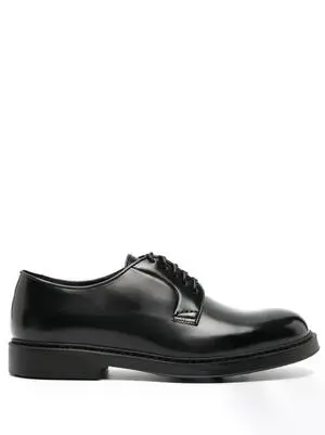 DOUCAL'S Leather Lace-up Derby Shoes - Black