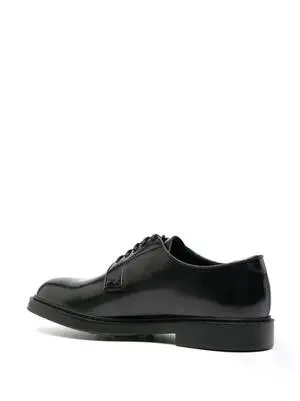 DOUCAL'S Leather Lace-up Derby Shoes - Black