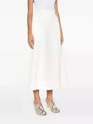 P.a.r.o.s.h Pleated A-line Midi Skirt