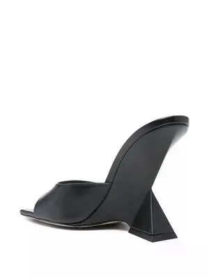 Attico Cheope Heeled Sandals - Black