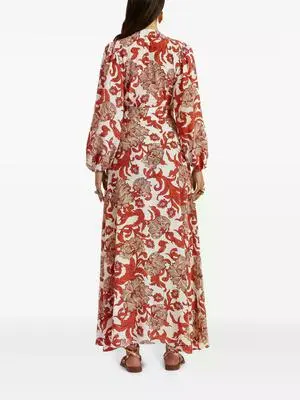La DoubleJ Camerino Abstract-pattern Silk Dress